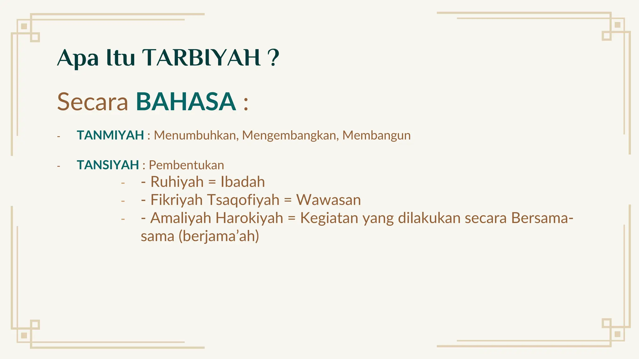 DAKWAH FARDHIYAH Tarbiyah Rasulullah.pptx