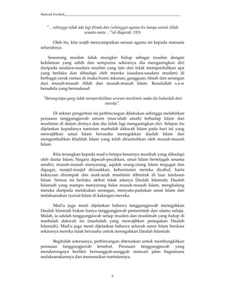 Dakwah fardiyah mustafa masyhur | PDF