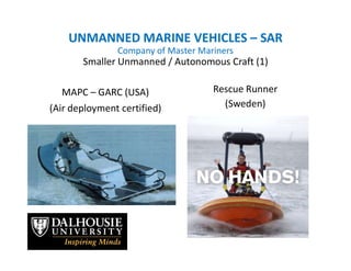 Unmanned Marine Vehicles - SAR | PDF