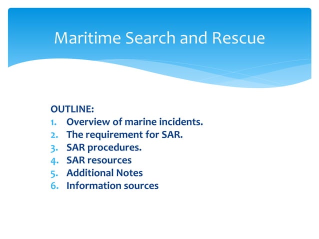 An Introduction to Maritime Search and Rescue | PDF
