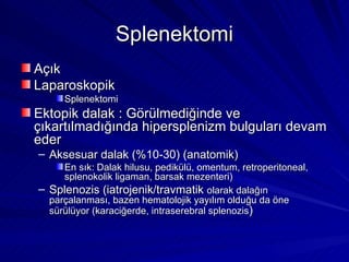 Dalak hastalıkları | PPT