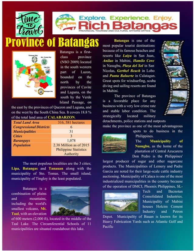 Batangas Brochure sample | PDF