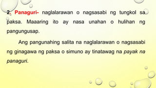 Dalawang Bahagi ng Pangungusap | PPTX