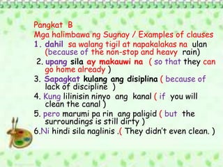 Dalawang bahagi ng pangungusap at mga halimbawa nito | PPTX