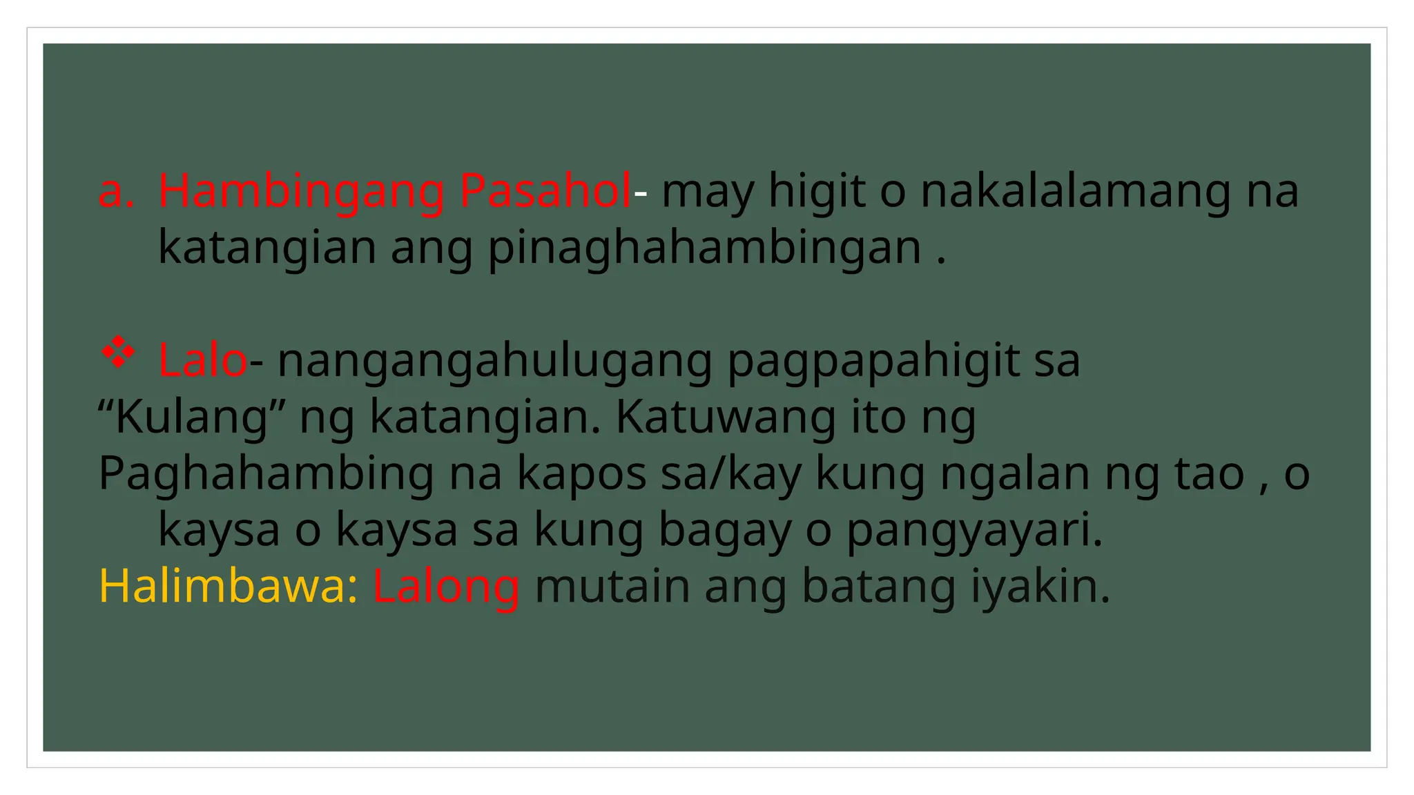 DALAWANG URI NG PAGHAHAMBING.pptx. Filipino | PPTX