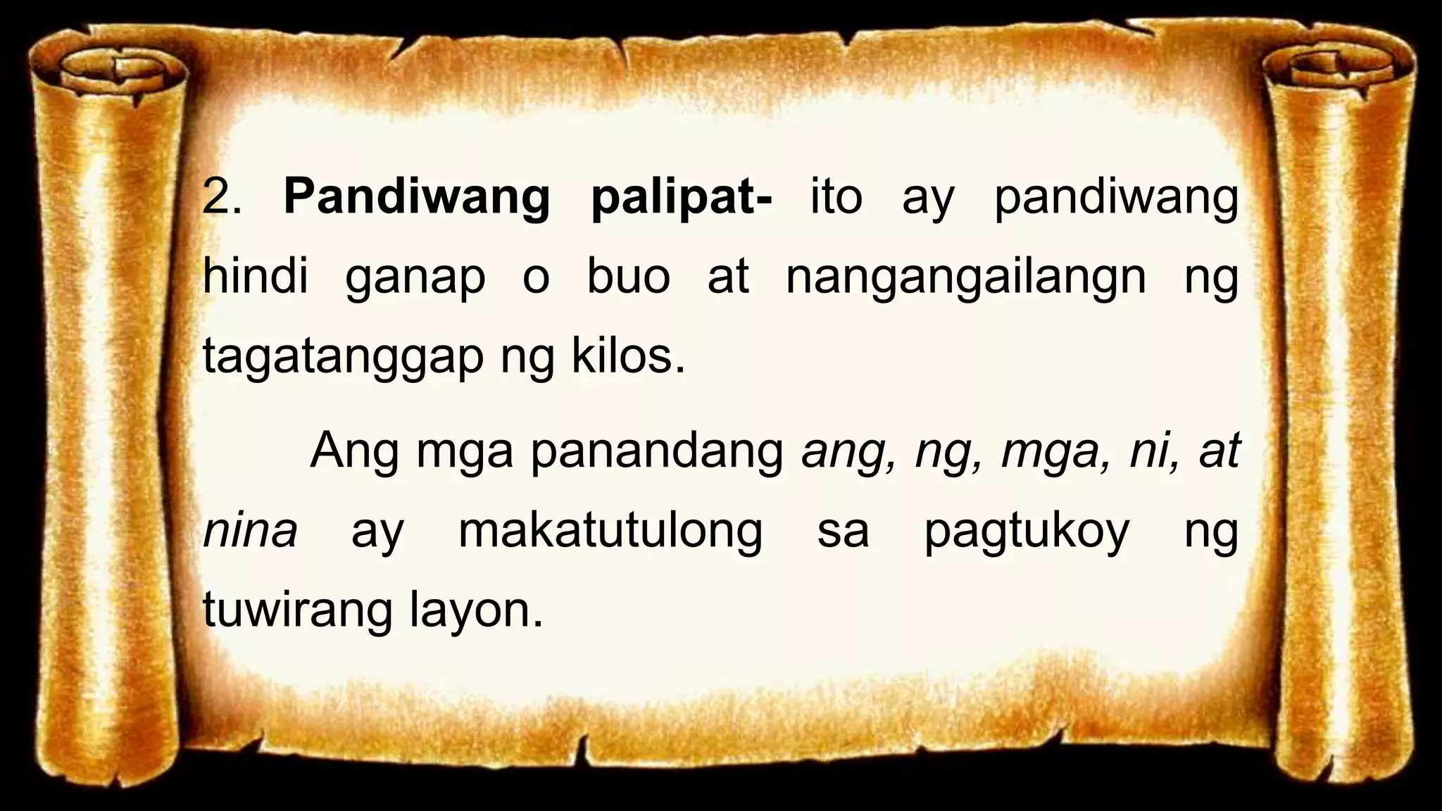 Dalawang uri ng Pandiwa | PPTX