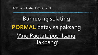 Dalawang uri ng sulatin and Volumn of Rectangular Prism | PPT