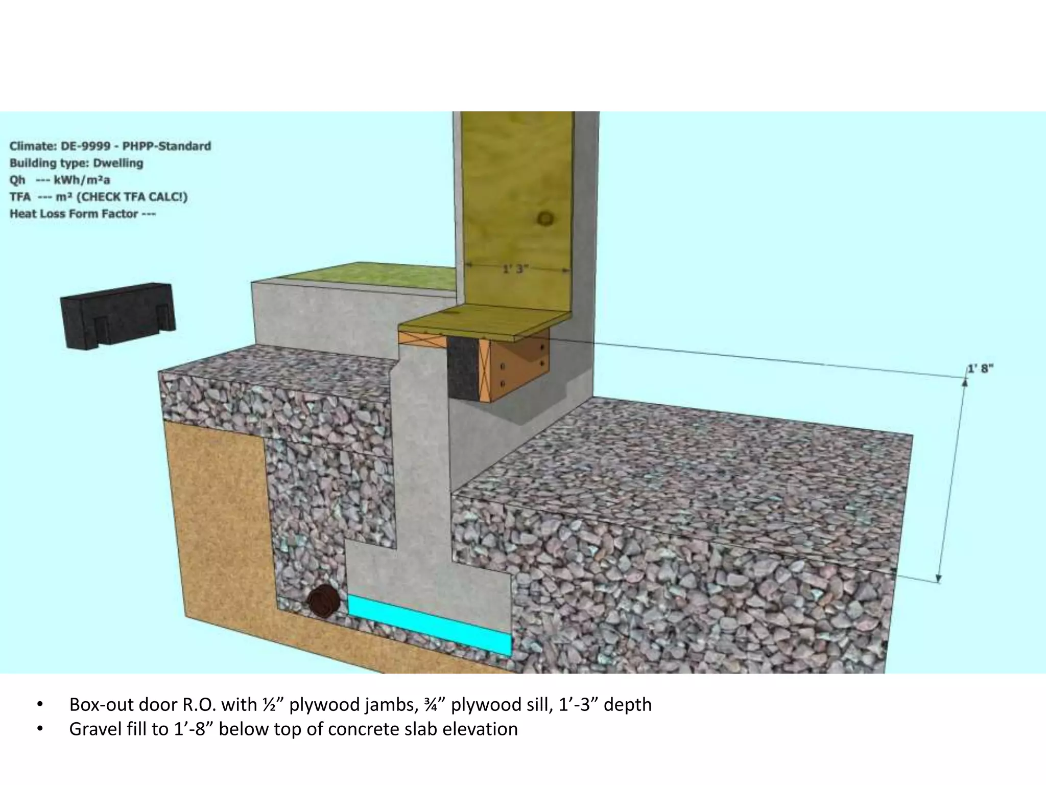 Dalebright Passive House subsill detail | PPTX