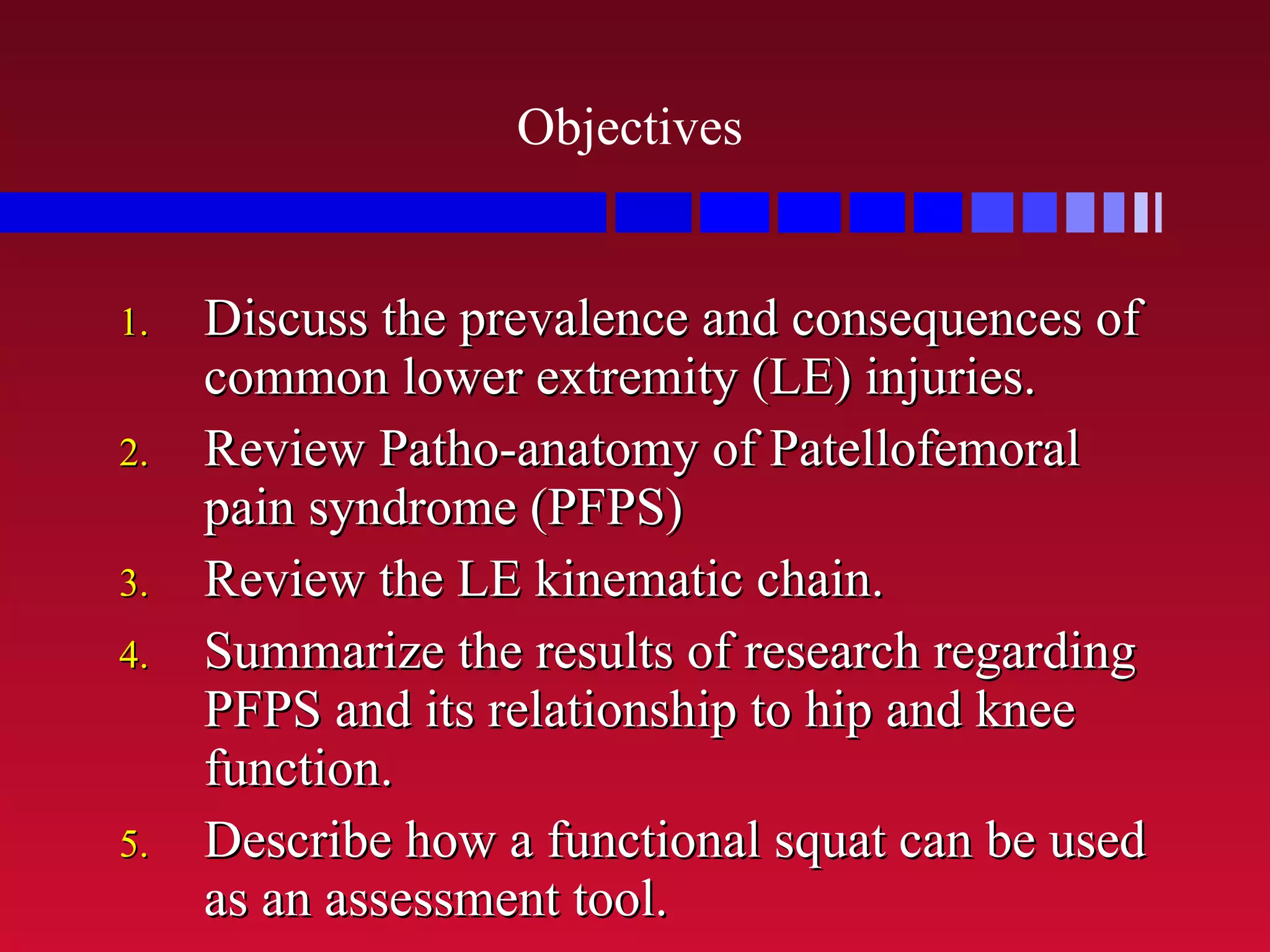 Current Concepts in Patellofemoral Pain Syndrome: Treatment and ...