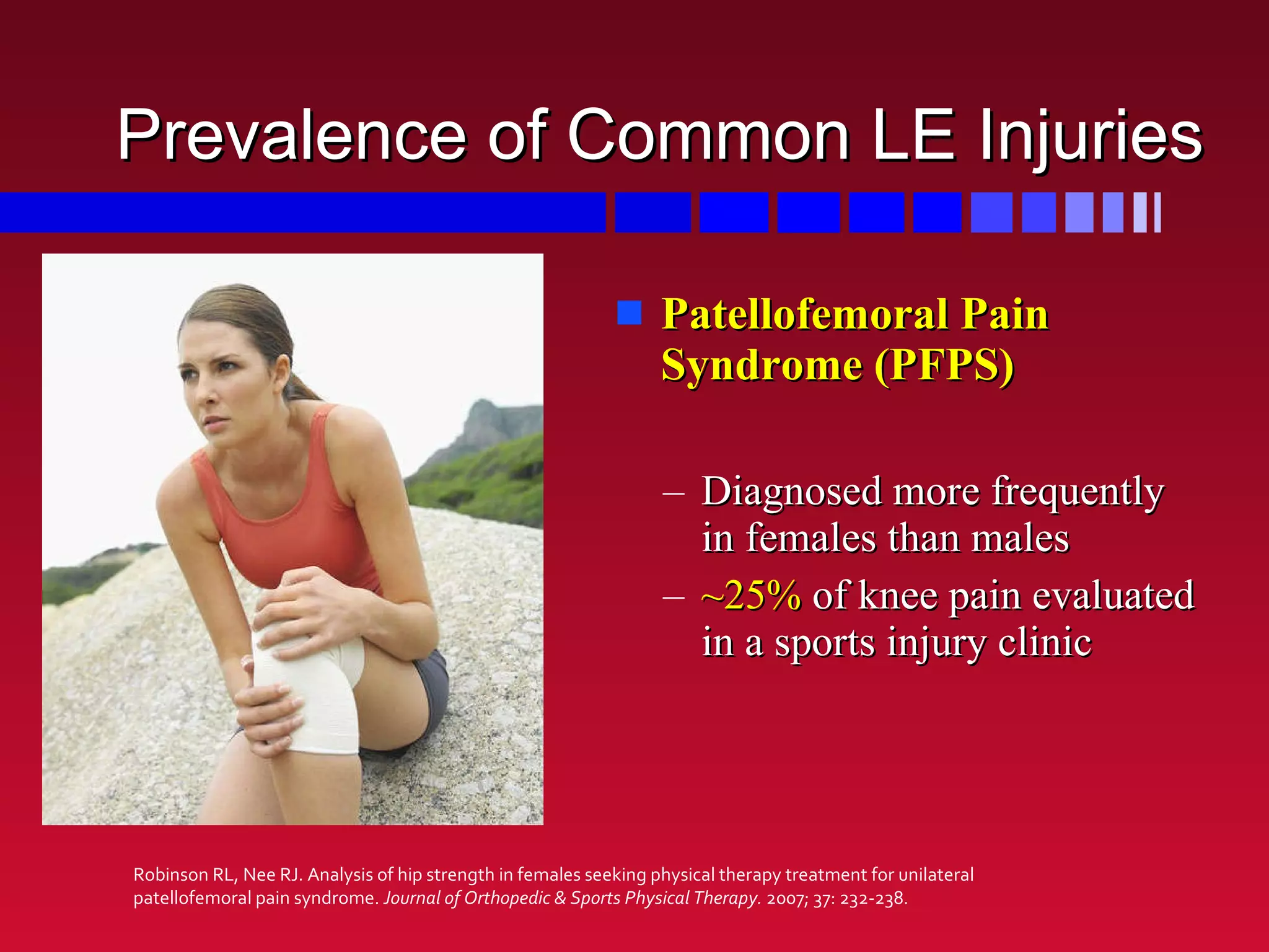Current Concepts in Patellofemoral Pain Syndrome: Treatment and ...