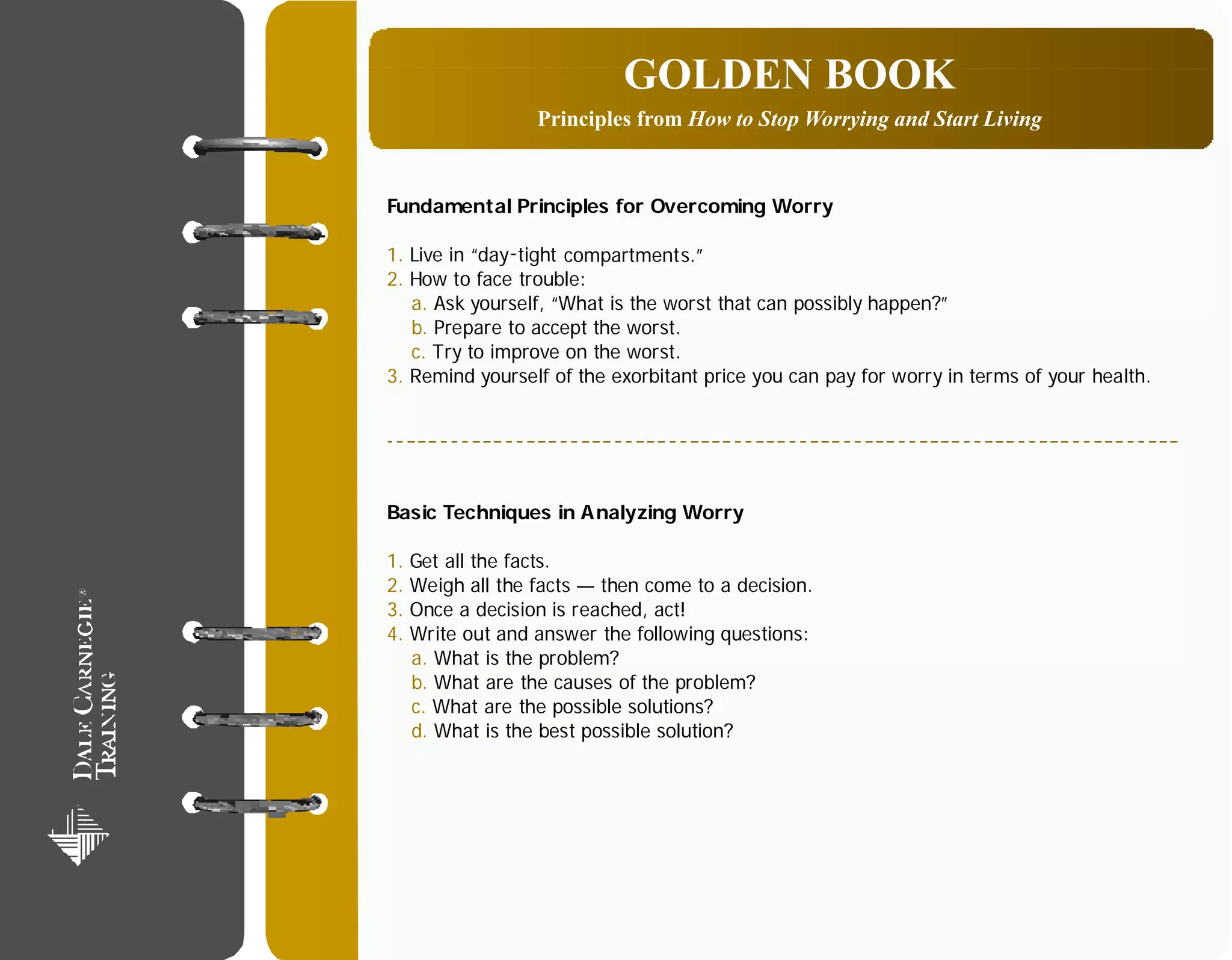 Dale Carnegie Golden Book | PDF