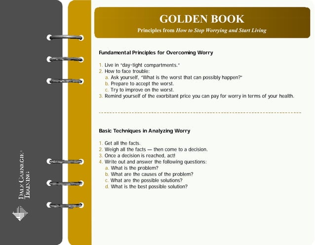 Dale Carnegie Golden Book | PPT