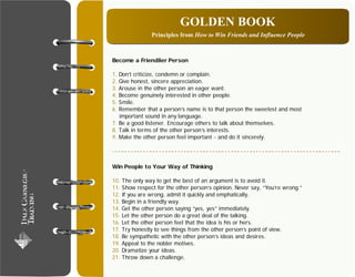 Dale Carnegie Principles