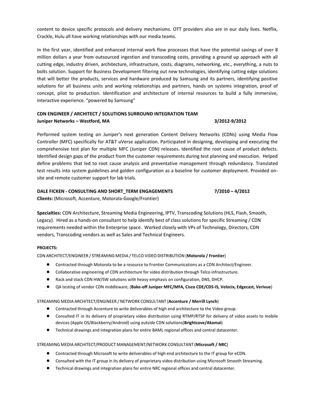 Dale Ficken CV 2017 | PDF