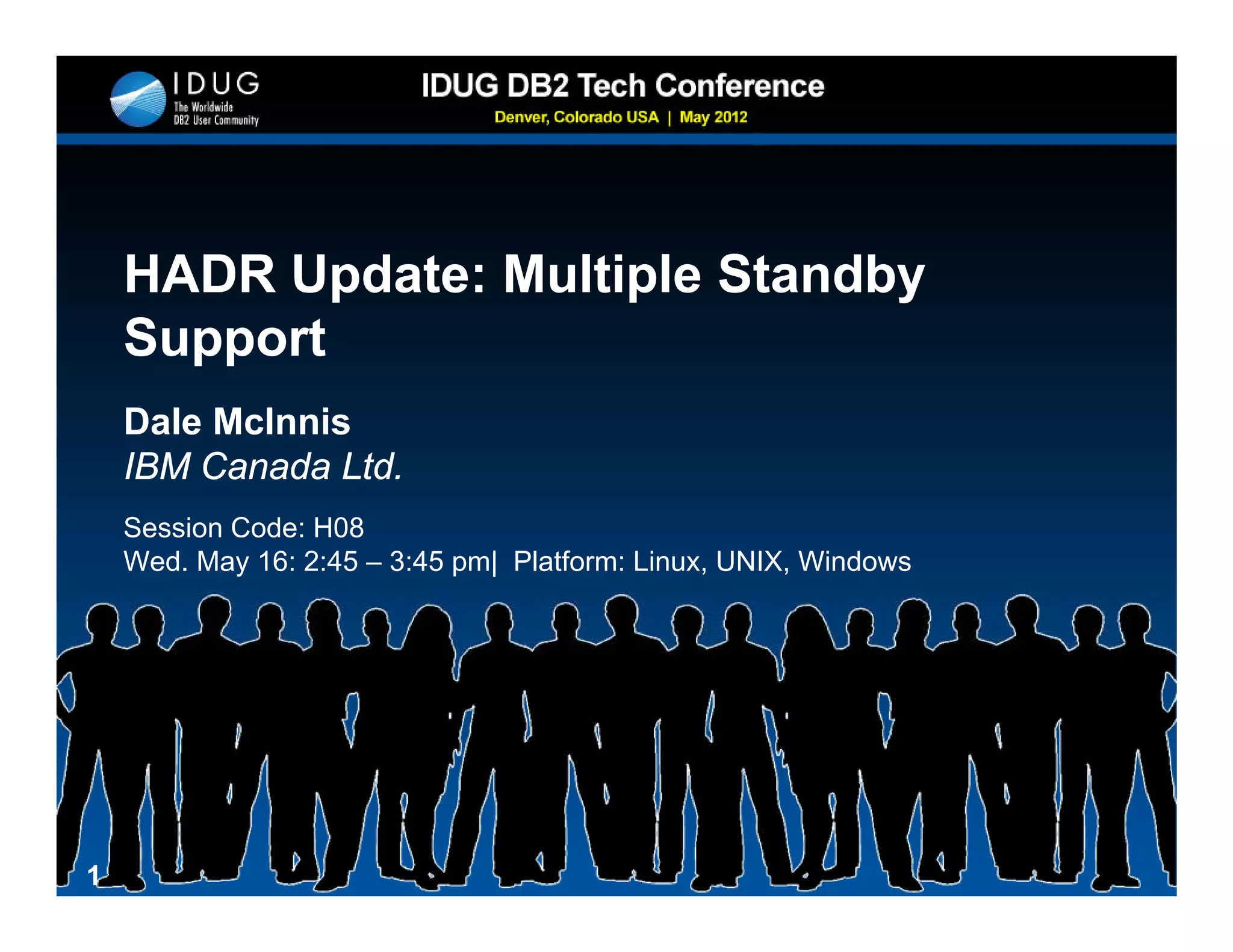 DB2 V 10 HADR Multiple Standby | PDF
