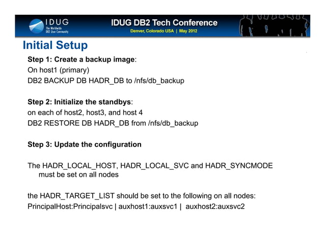 DB2 V 10 HADR Multiple Standby | PDF | Databases | Computer Software ...