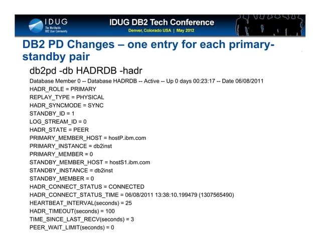 DB2 V 10 HADR Multiple Standby | PDF | Databases | Computer Software and Applications