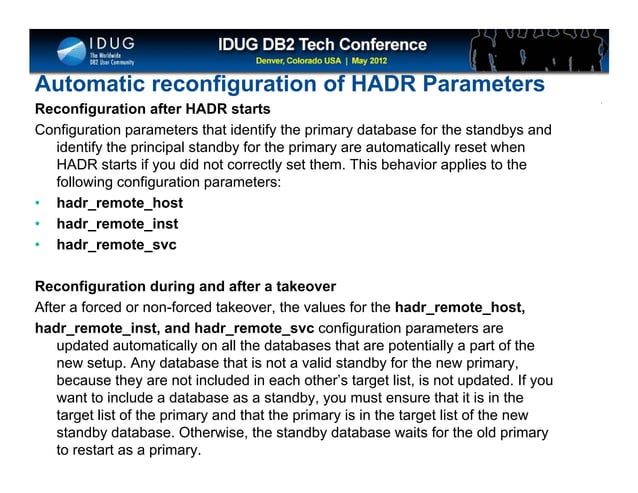 DB2 V 10 HADR Multiple Standby | PDF | Databases | Computer Software and Applications