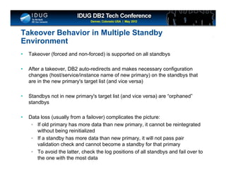 DB2 V 10 HADR Multiple Standby | PDF