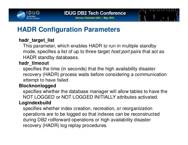 DB2 V 10 HADR Multiple Standby