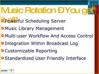 Dalet Plus Music Rotation | PPT
