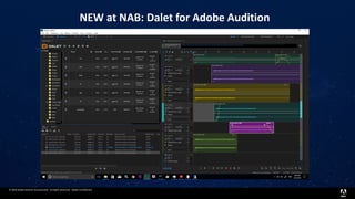 Dalet Pulse at NAB 2019 - Adobe Creative Cloud for video and audio | PPT