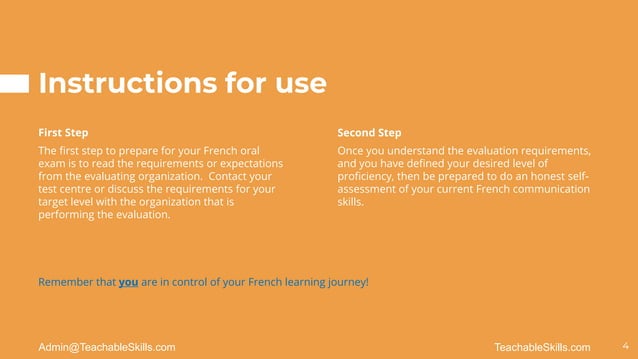Dalf c1 french oral exam personal learning plan | PPT