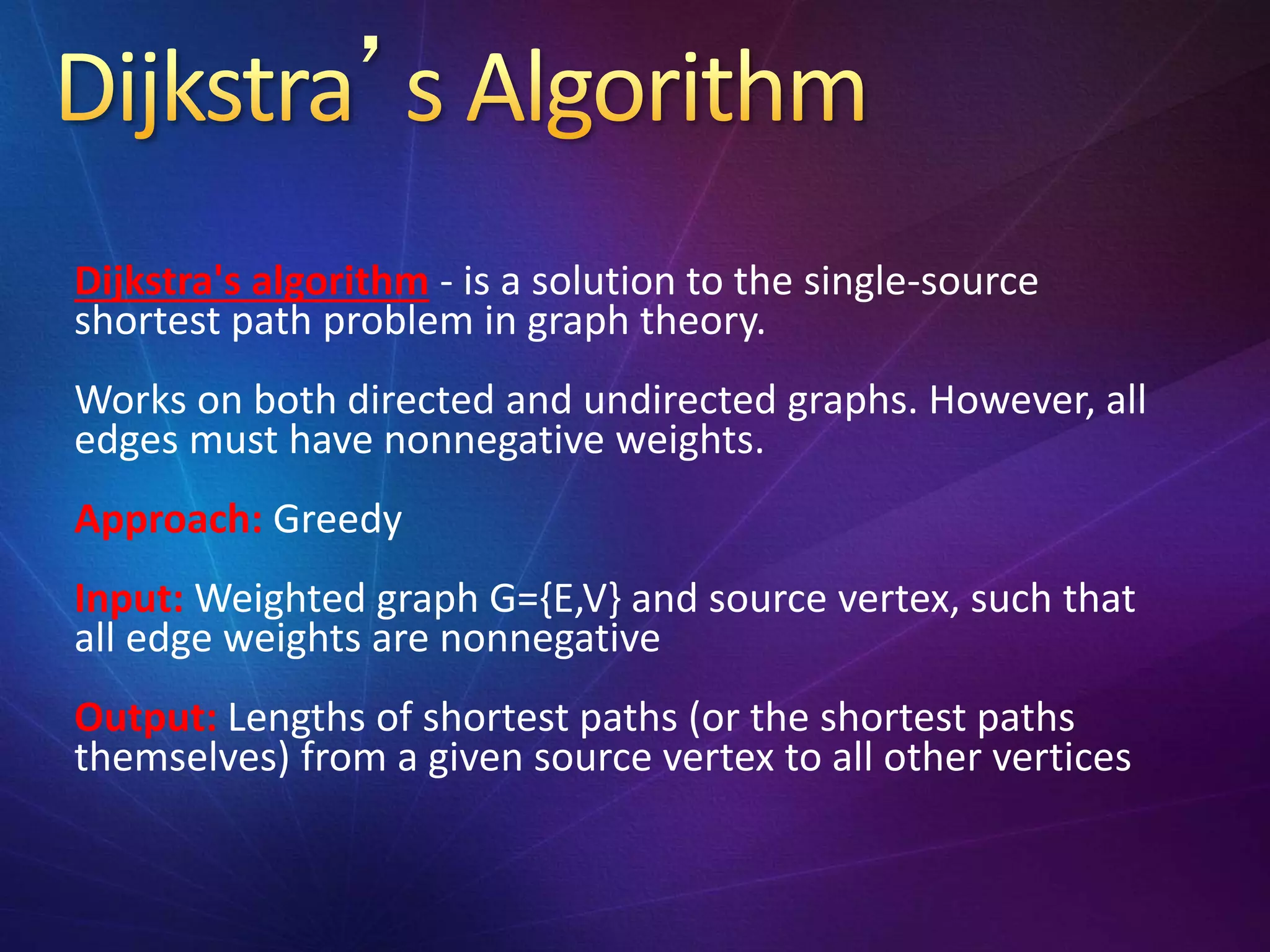 Dijkstras Algorithm Ppt 