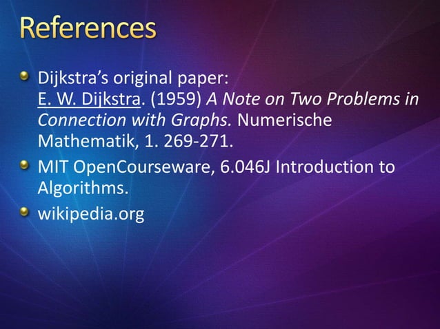Dijkstra's Algorithm | PPTX | Computing | Technology & Computing