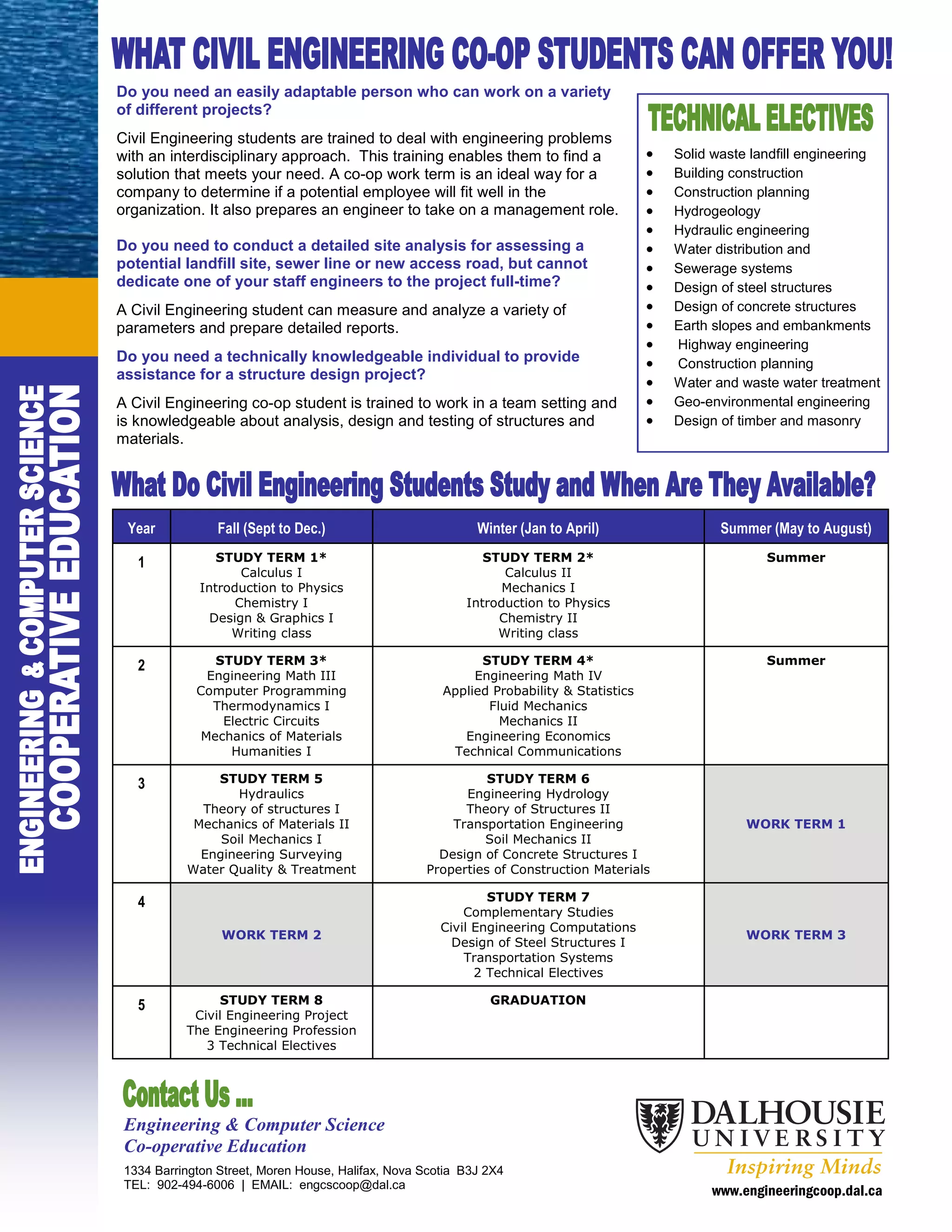 Dalhousie civil-eng | PDF