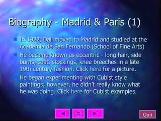 Dali Powerpoint | PPT | Modern Art | Fine Art