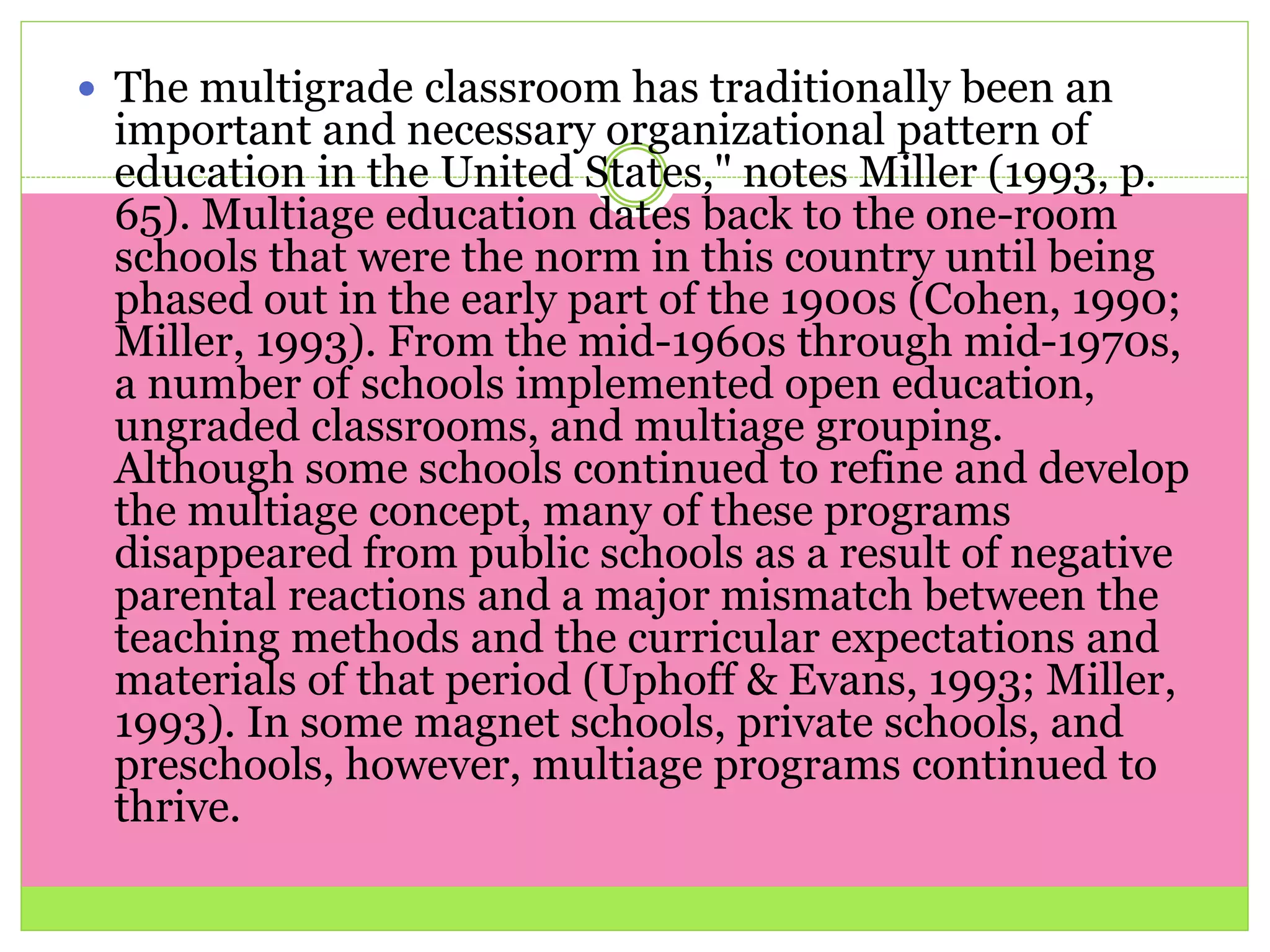 teaching multi age children | PPTX