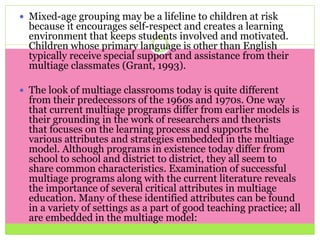 teaching multi age children | PPTX