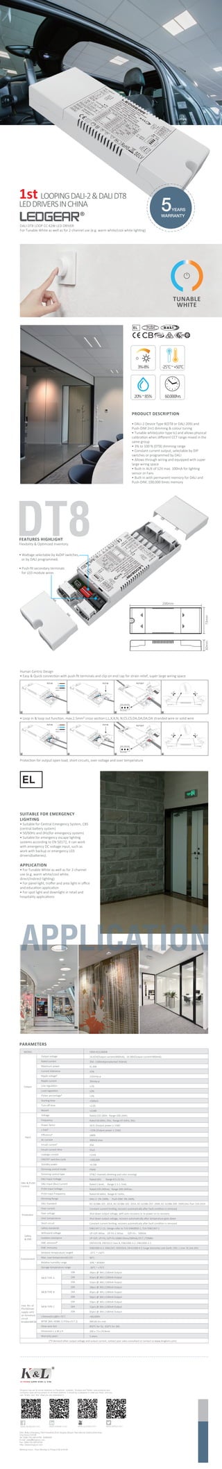 Dali DT8 loop cc led drivers kinglumi | PDF