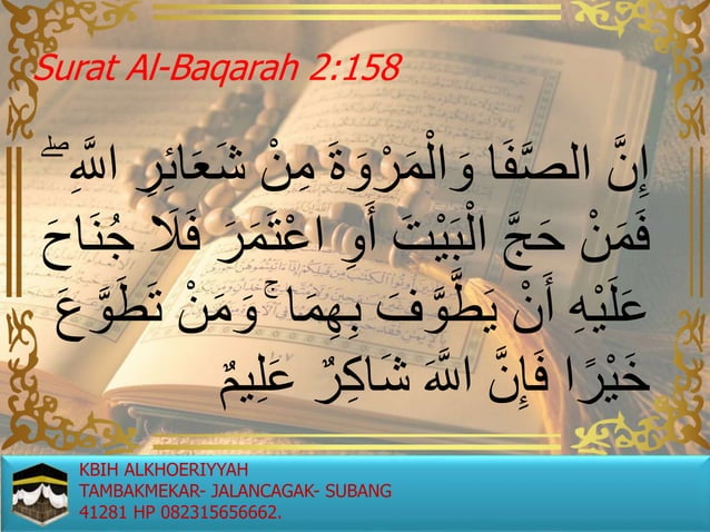 DALIL AL-QURAN HADITS TTG HAJI DAN UMROH.pptx