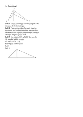 LK pembuktian Dalil dalil pada segitiga | PDF