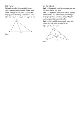 LK pembuktian Dalil dalil pada segitiga | PDF