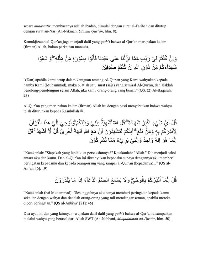 Dalil-Dalil Syariah - Sumber-Sumber Hukum Islam