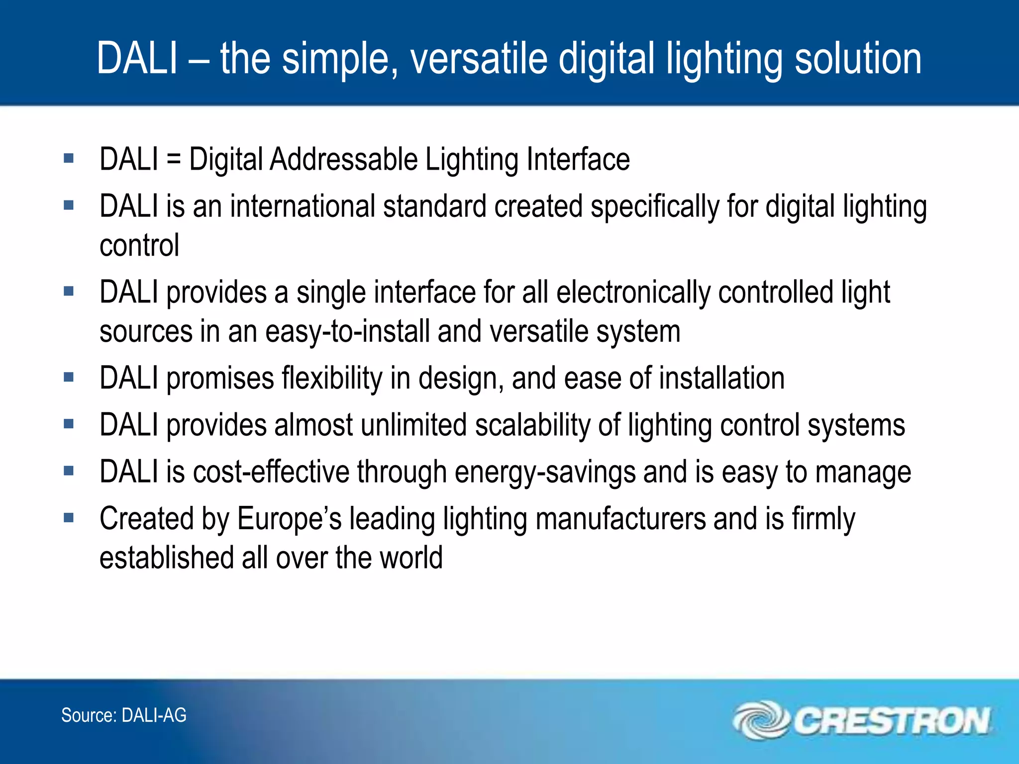 DALI Lighting Control Solutions Explained | PPTX