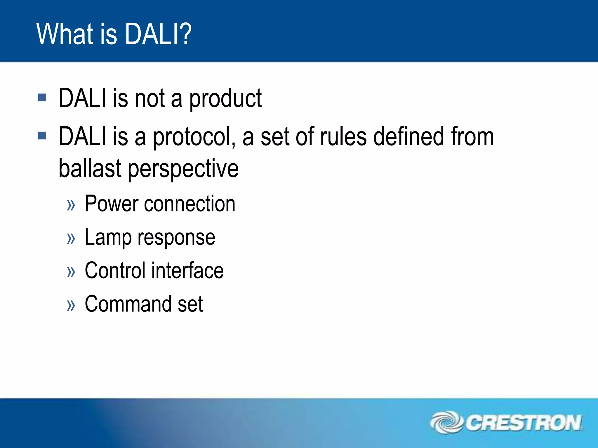 DALI Lighting Control Solutions Explained | PPTX