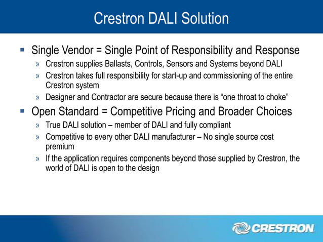 DALI Lighting Control Solutions Explained | PPTX
