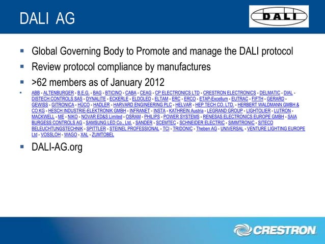 DALI Lighting Control Solutions Explained | PPTX