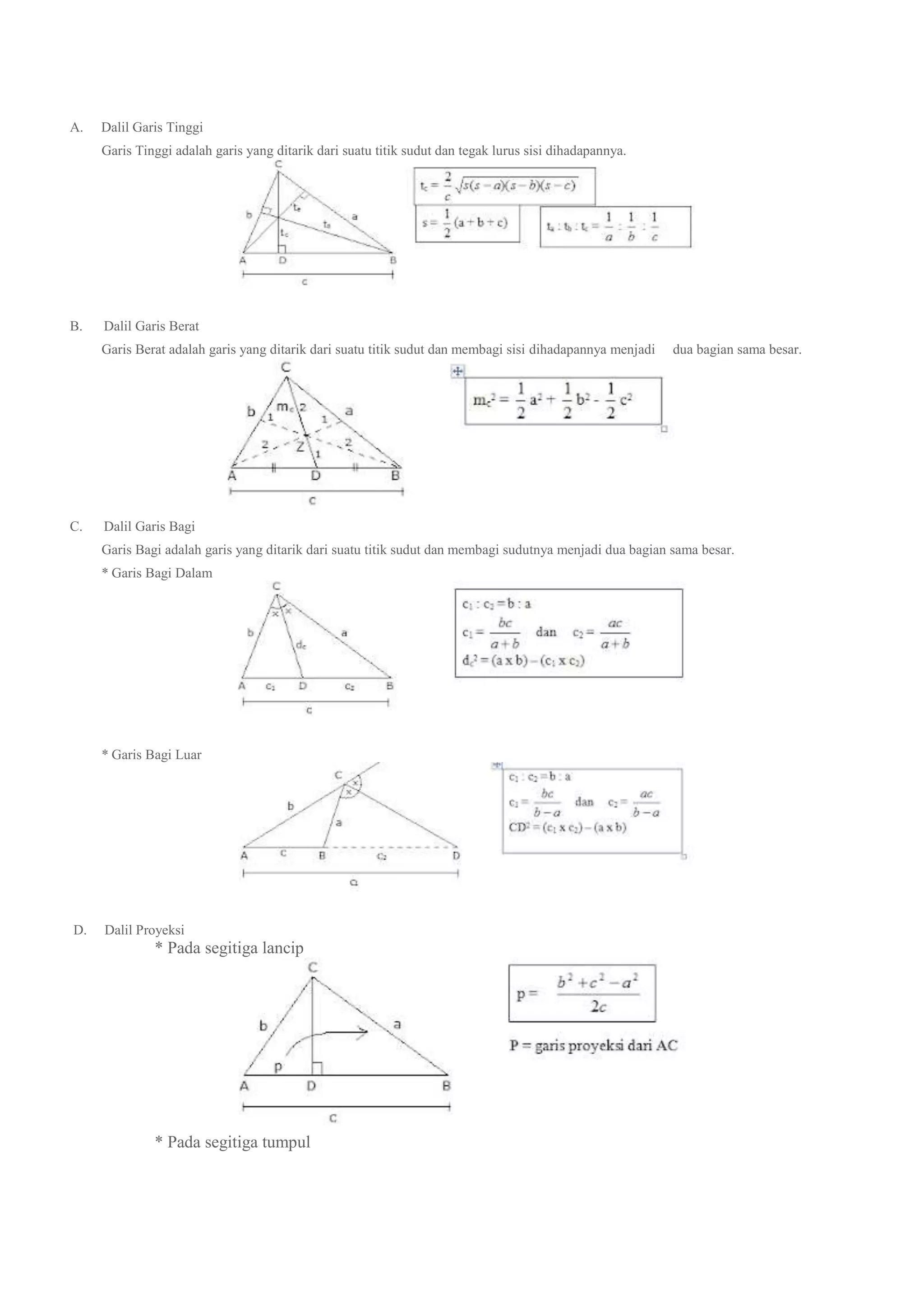 Dalil segitiga | DOCX