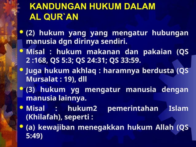 Dalil Syar'i dalam ushul fikih dan kaidah fikih | PPT