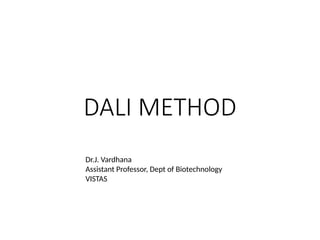 Distance-matrix ALIgnment METHOD.pptx/pdf | PPTX