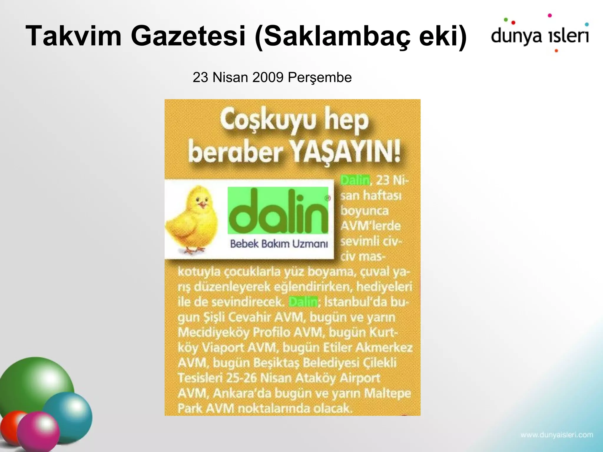 Dalin 23 Nisan Etkinlikleri Raporu | PPT
