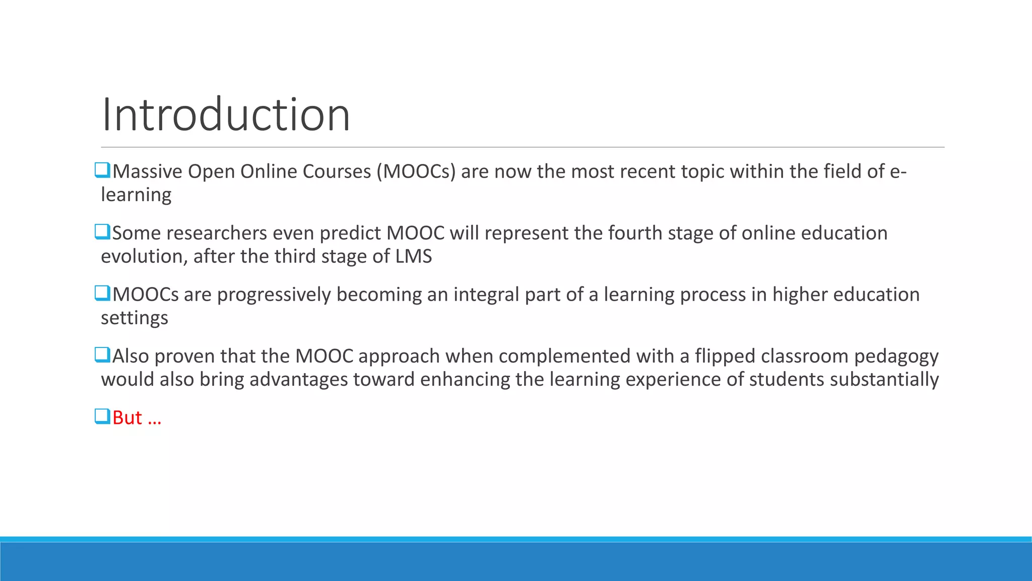 MOOC Dropout Prediction Using Machine Learning Techniques: Review and ...