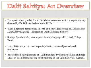 Dalit literature | PPTX