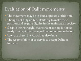 Dalit movement in maharashtra | PPTX