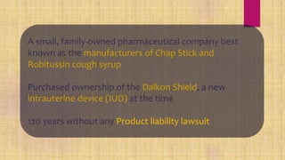 A.H. Robbins - The Dalkon Shield | PPTX | Birth Control | Reproductive ...